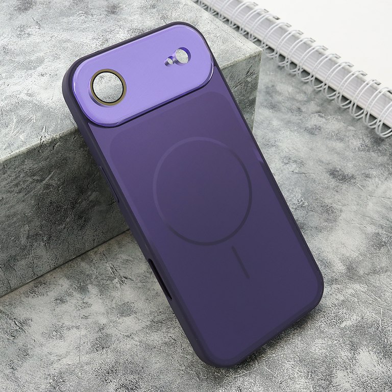 Maska COLOR METAL MagSafe II za iPhone AIR (6.6) ljubicasta