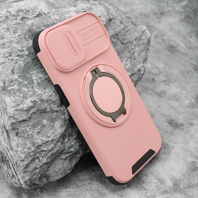 Futrola DEFENDER CAMSHIELD za iPhone 15 (6.1) roze