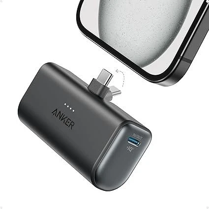 ANKER Nano Power Bank 22.5W, Built-In USB-C Black