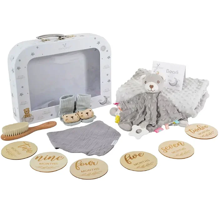 Cangaroo Poklon set za bebe 6u1 Bearli Grey