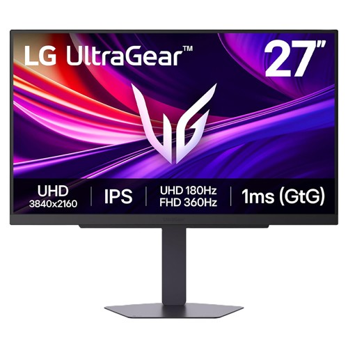 LG 27″ UltraGear G8 Dual-Mode 4K UHD 180Hz / FHD 360Hz IPS Gaming Monitor 27G810A-B