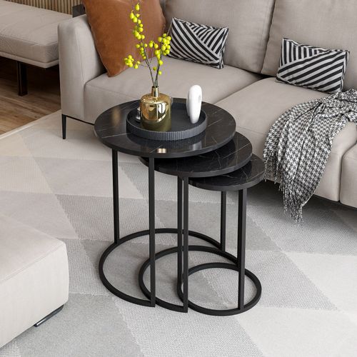 Gloria - Crni Nesting Sto (3 Komada)