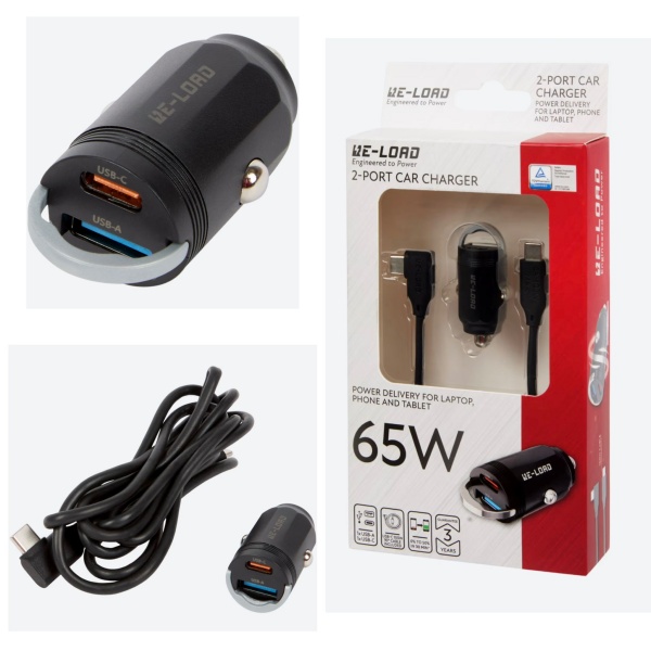 65W Auto Charger Super GaN
