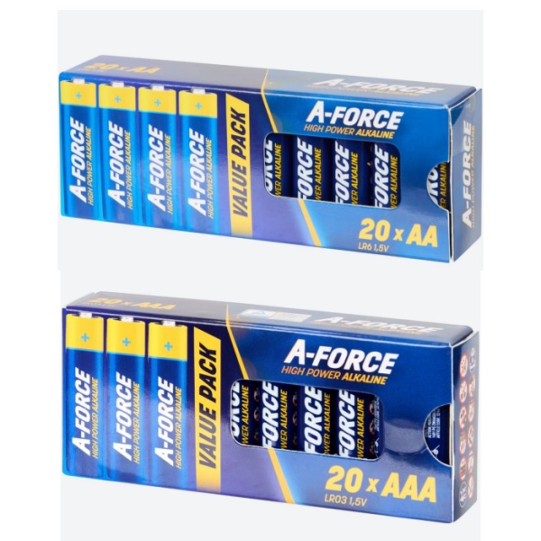 Alkalne A-Force AA-AAA Baterije