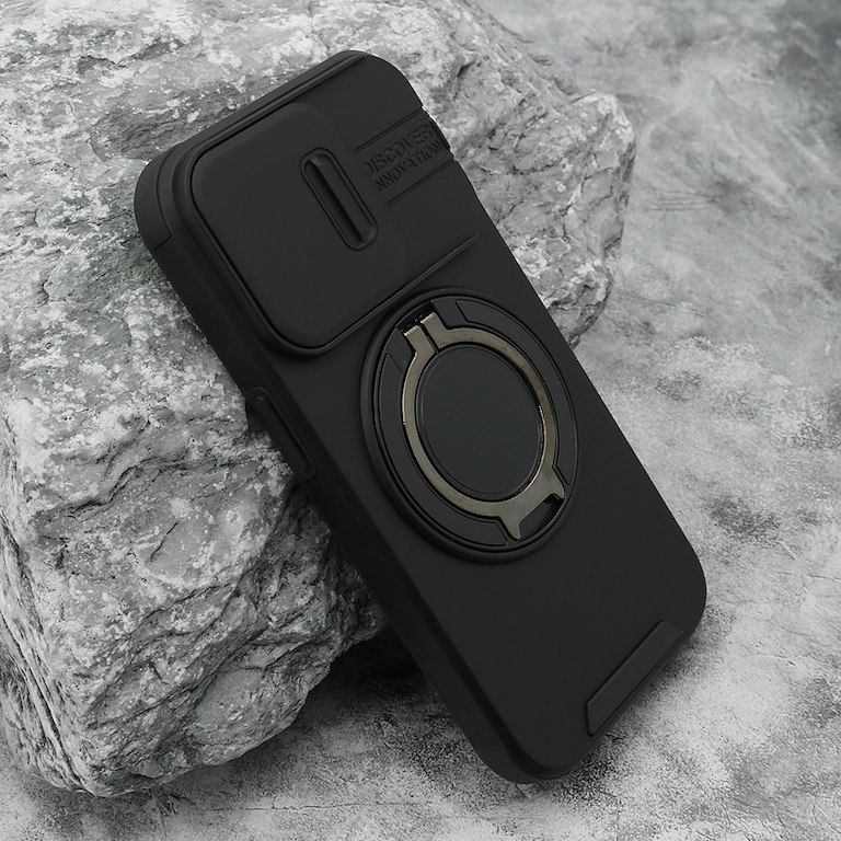 Zastitna maska (futrola) DEFENDER CAMSHIELD - iPhone 16 Pro (6.3) crna (MS)