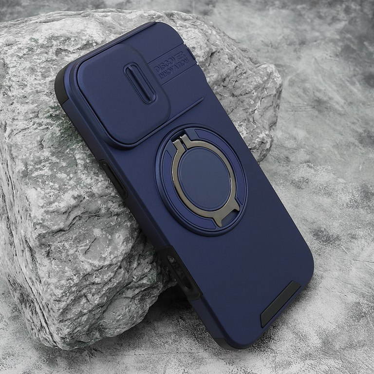 Zastitna maska (futrola) DEFENDER CAMSHIELD - iPhone 16 Pro Max (6.9) plava (MS)