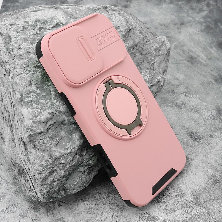 Zastitna maska (futrola) DEFENDER CAMSHIELD - iPhone 16 Pro Max (6.9) roze (MS)