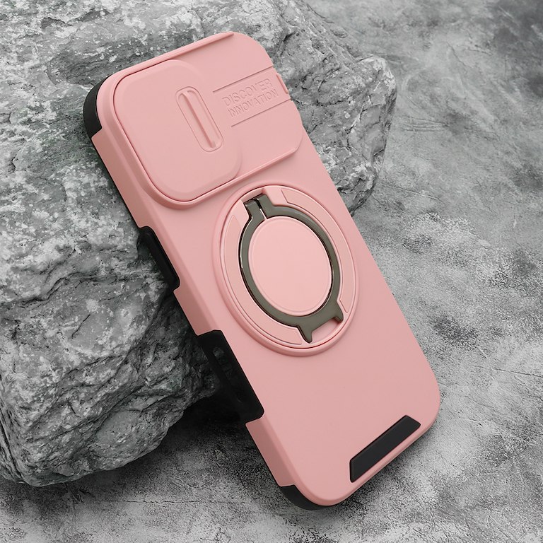 Zastitna maska (futrola) DEFENDER CAMSHIELD - iPhone 17 roze (MS)