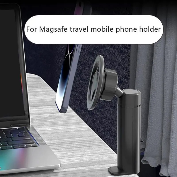 Stoni držač MAGSAFE za telefon Mini 360 rotirajuci crni