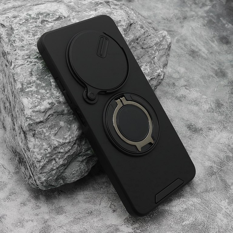 Zastitna maska (futrola) DEFENDER CAMSHIELD - Xiaomi Redmi 14C/Redmi A4 crna (MS)