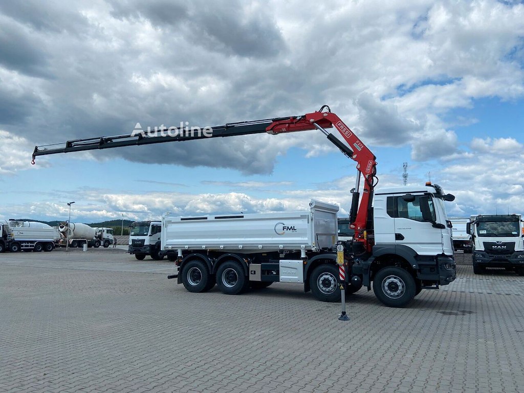Novi MAN TGS 35.440 + Fassi F275.026 - Tipper kiper