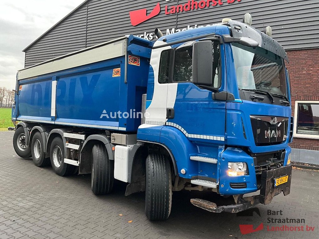 MAN TGS 50.460 10x4 Euro 6 geisoleerde asfaltkipper met aluminium kl kiper