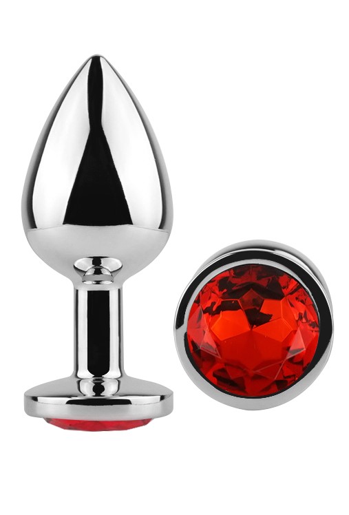 Diamond Butt Plug Medium Red