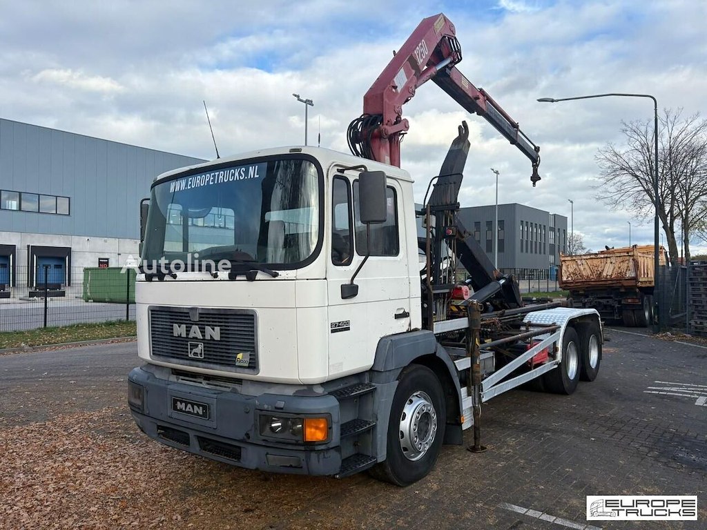 MAN 27.403 Steel/Air - NL Truck - 6 Cyl - Crane - Manual kamion rol kiper
