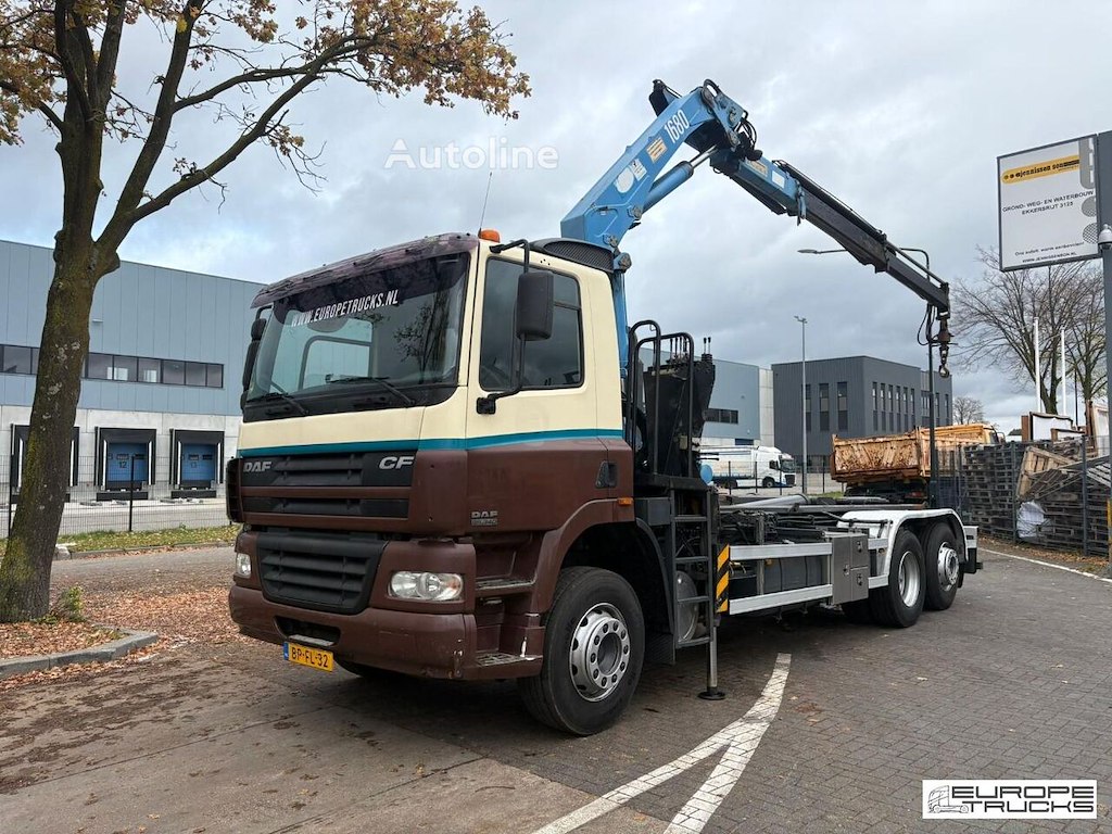 DAF CF85.340 Steel/Air - NL Truck - Euro 3 - HMF1680 Crane kamion rol kiper