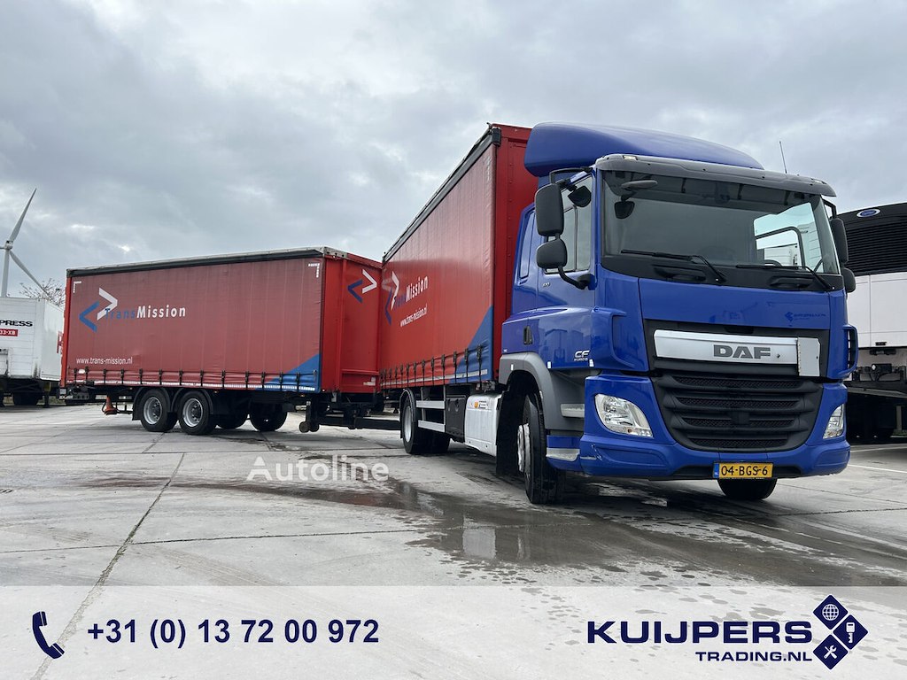 DAF CF 370 FA + Pacton MXD 218 / Curtainside Combi kamion sa klizna zavesa cerada