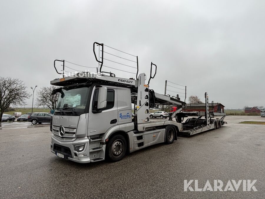 Prodaje se Mercedes-Benz Actros 963-4-A autotransporter na aukciji + prikolica autotransportera