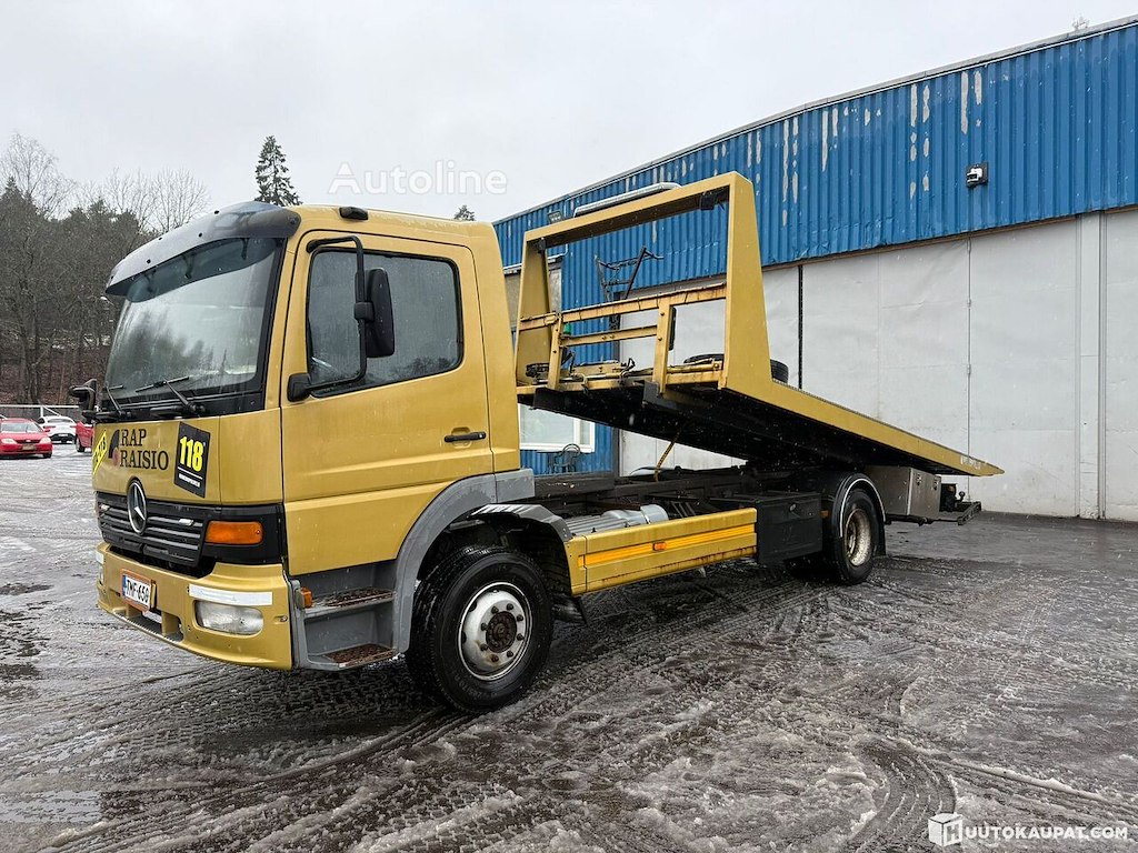 Prodaje se Mercedes-Benz 1517 L-97027/416, 2000, Turku Sliding flatbed, grille, 2 x winch šlep auto na aukciji