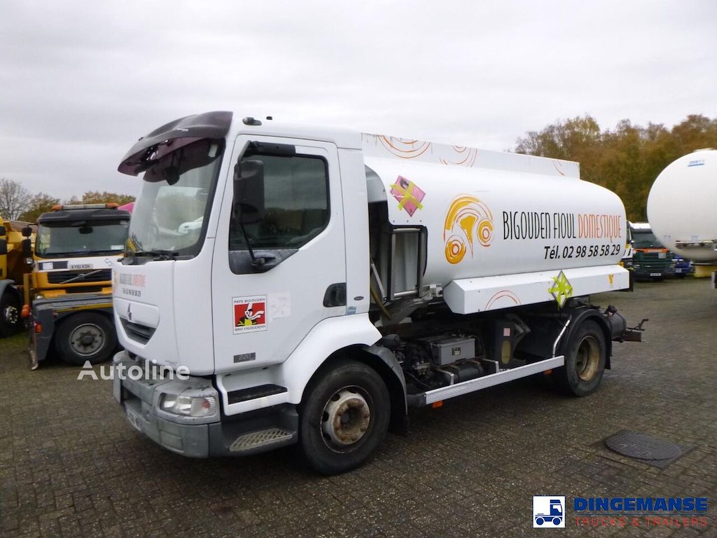 Renault Midlum 220 dci 4x2 fuel tank 10.5 m3 / 4 comp autocisterna za gorivo