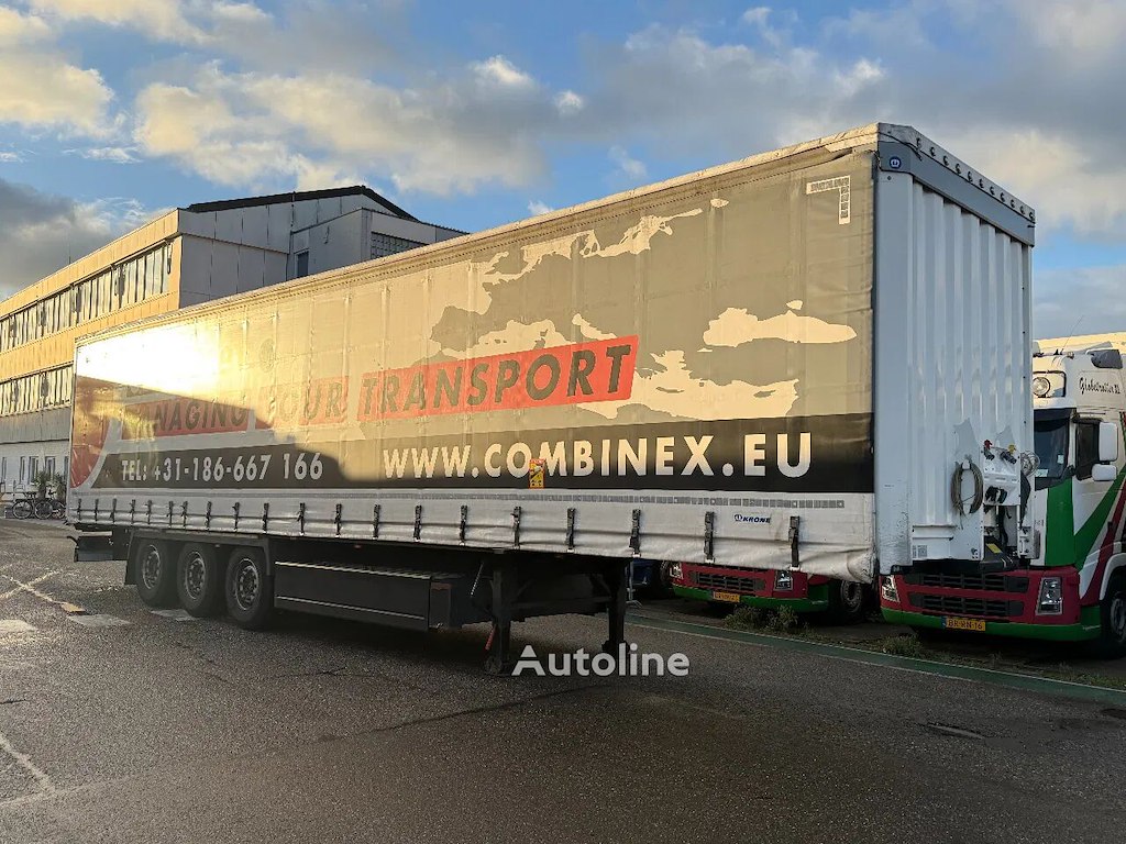 Krone SD - 3 AXLE - DISC BRAKES + SLIDING ROOF poluprikolica sa kliznom ceradom