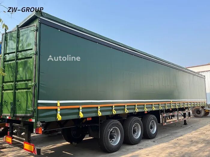 Nova ZW-Trailer 3 Axle Curtain Side Semi Trailer for Zimbabwe poluprikolica sa kliznom ceradom