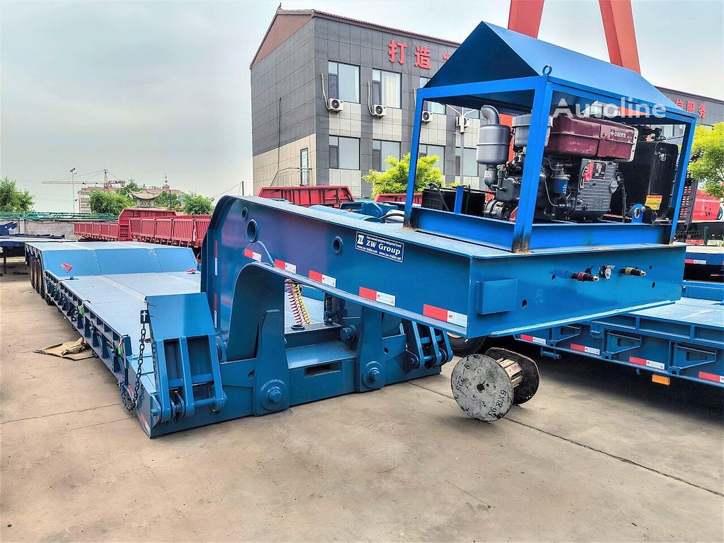 Nova ZW-Trailer 3 Axle RGN Lowbed Semi Trailer for sale Nigeria poluprikolica sa niskom platformom