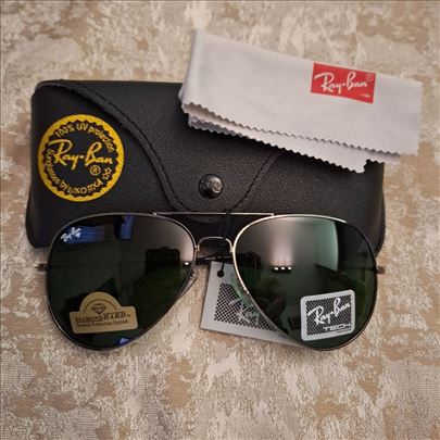 Ray Ban Aviator crne Diamond Pravo Staklo
