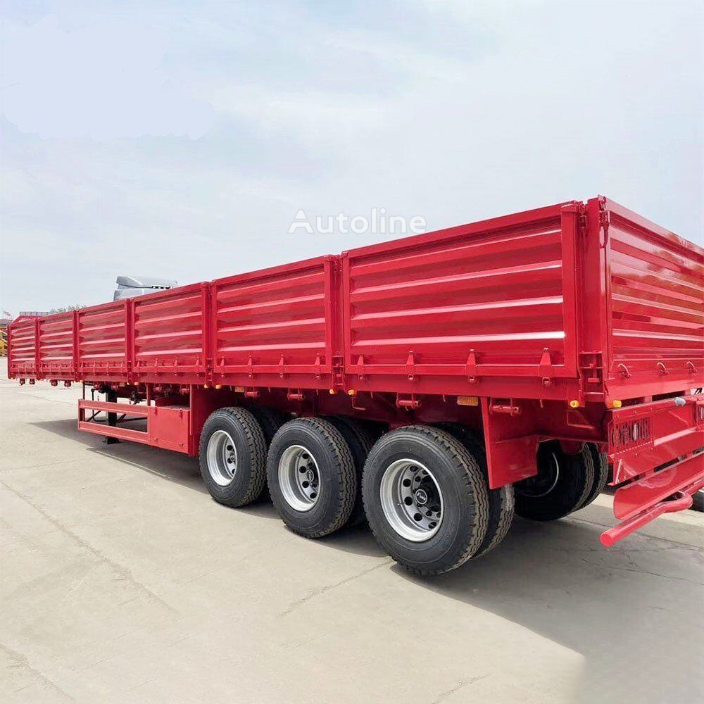 Nova ZW-Trailer 3 axle Side Wall Semi Trailer flatbed trailer for sudan poluprikolica sa ravnom platformom