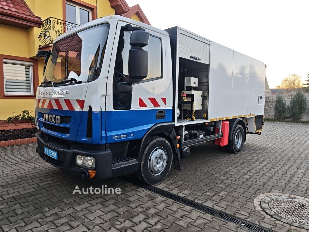 IVECO Eurocargo + IRIDE BIN WASHER RHodέla trash bin cleaner