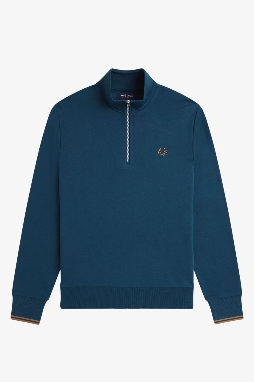 FRED PERRY HALF ZIP DUKS FNAVY