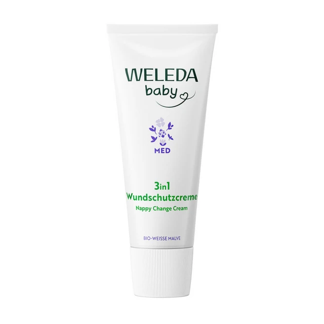 Weleda 3 u 1 Krema za područje pelena Beli slez, 50 ml