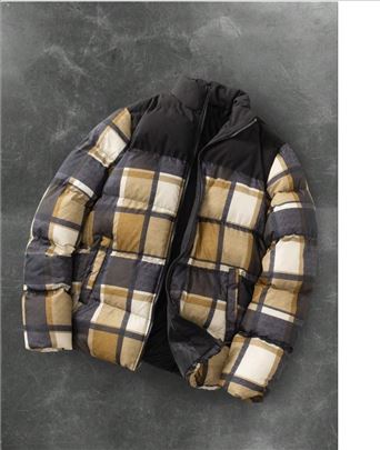 Manfinity EMRG Mens Plaid Print Zip-Up Long Sleev