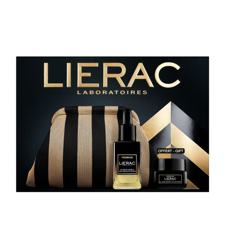 Lierac Premium set - serum 30ml + poklon krema za područje oko očiju 20ml i torbica