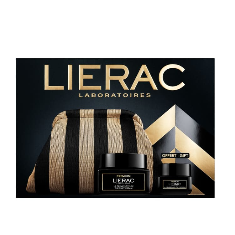 Lierac Premium set - svilenkasta krema 50ml + poklon krema za područje oko očiju 20ml i torbica