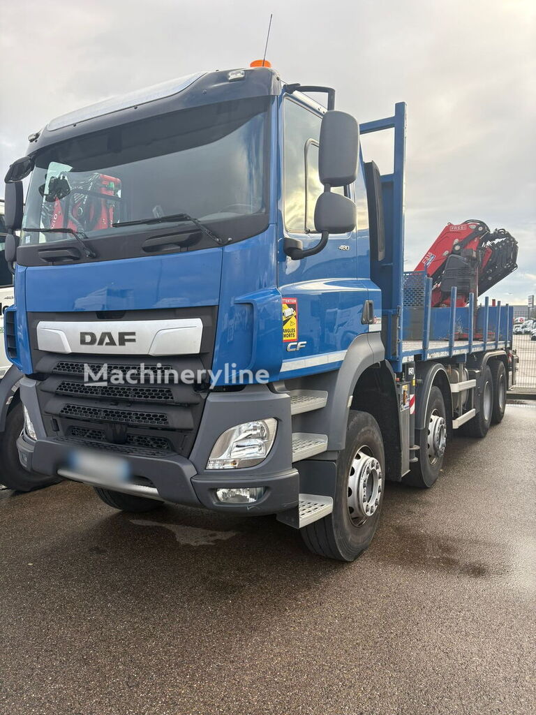 DAF CF 480 8x4 E6 / Fassi F315A.2.26 crane / flatbed autodizalica