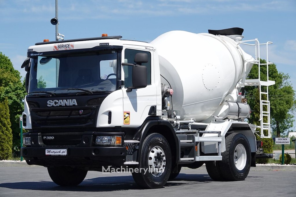 Liebherr na šasiji Scania P 320 / BETONOMIESZARKA / GRUSZKA / 6 m3 / EURO 6 kamion s mešalicom za beton