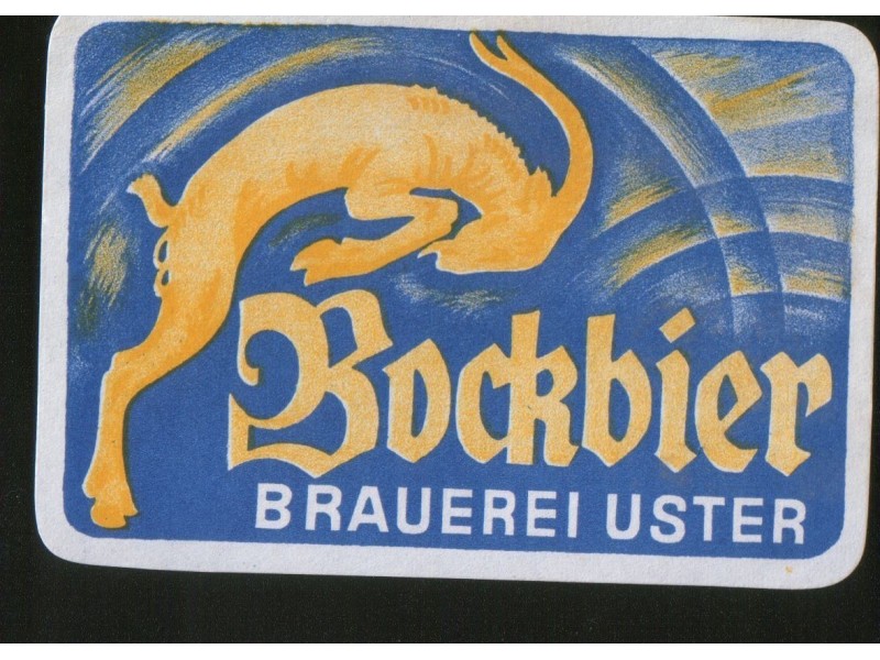 Uster Bockbier, švajcarska etiketa