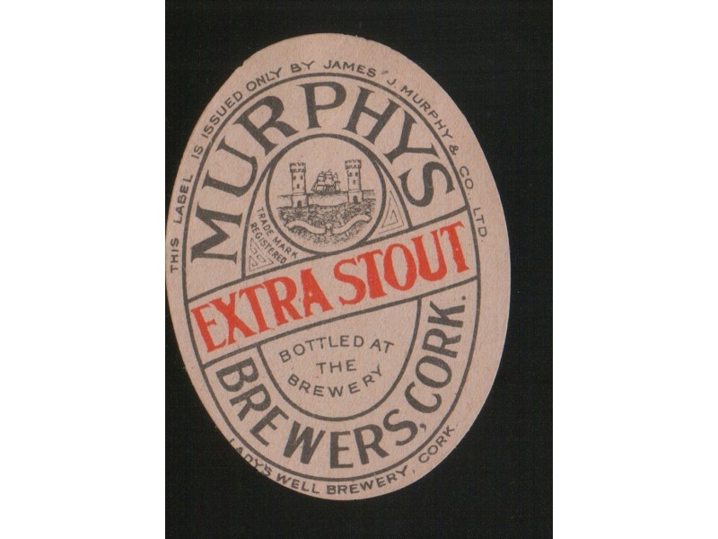 Murphys Extra Stout, irska etiketa
