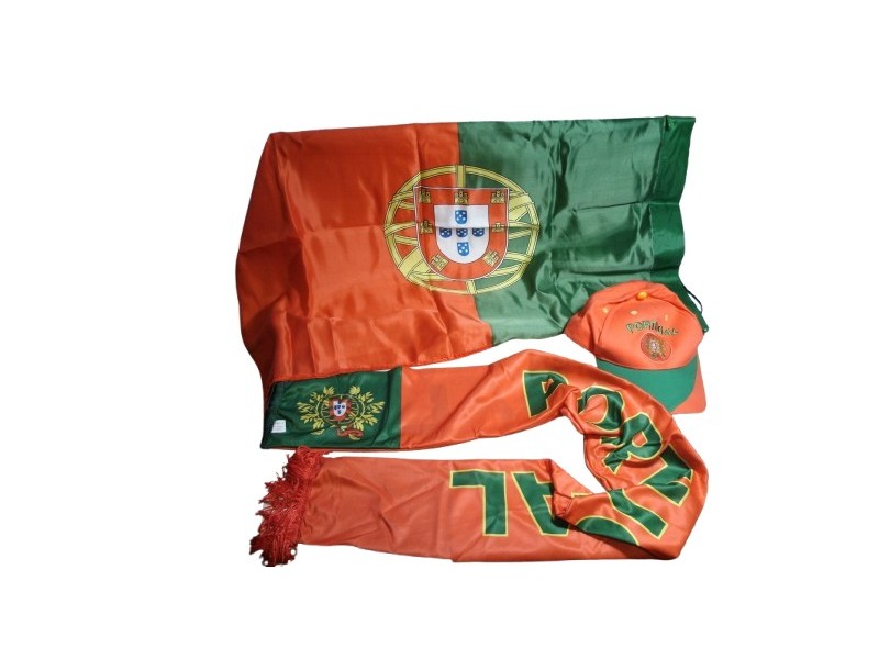 Navijački set PORTUGAL (kapa + šal + zastava)