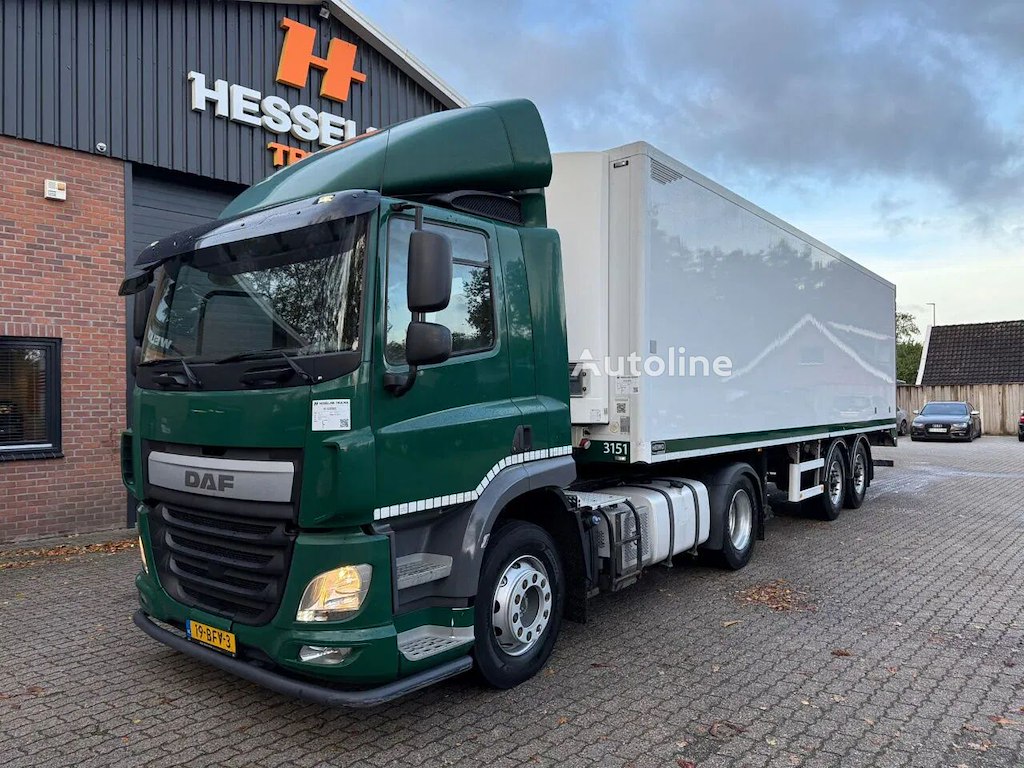 DAF CF 290 + HTF Koeloplegger PTO Powered koelmotor Dhollandia 3000K tegljač + furgon poluprikolica
