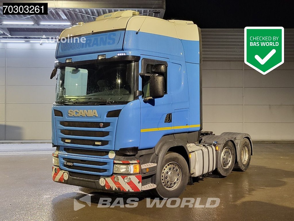 Scania R490 6X2 Retarder Lift+Lenkachse Full-Air 2xTanks Standklima Eur tegljač