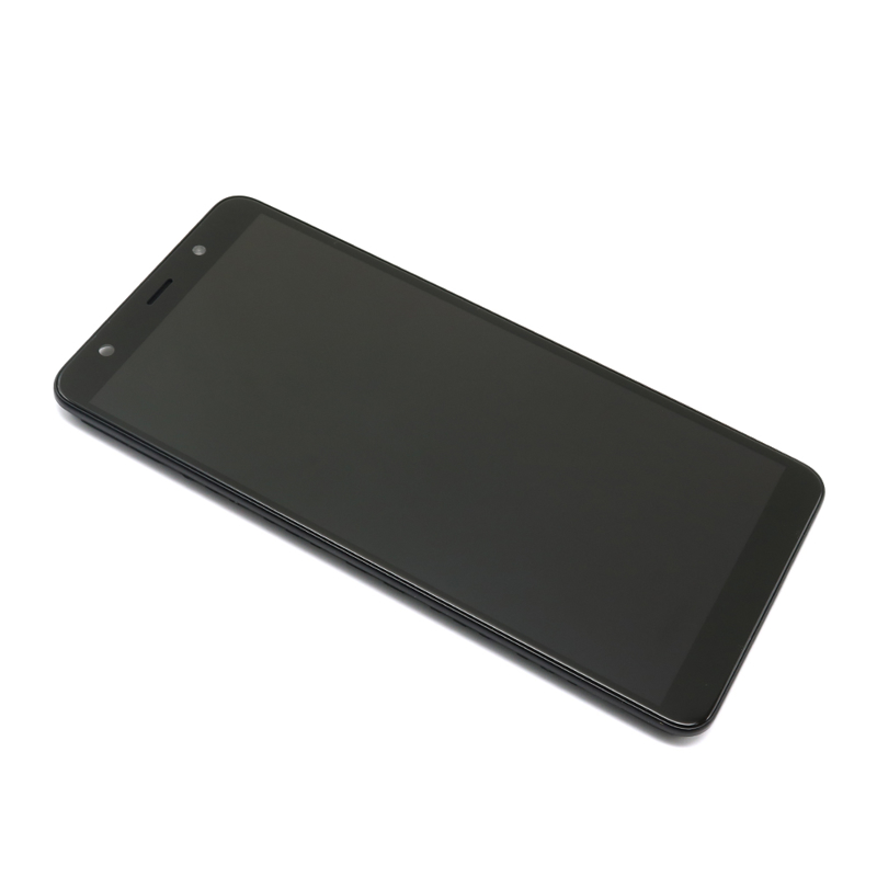 LCD za Samsung A750F Galaxy A7 2018 + touchscreen + frame black OLED