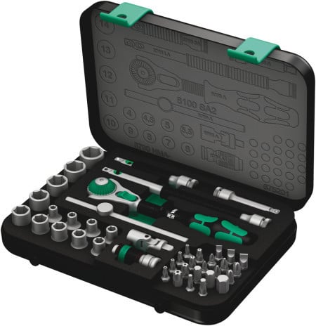 Wera 8100 SA 2 Zyklop set gedora, 1/4", metrički, 42 komada ( WERA 003533 )