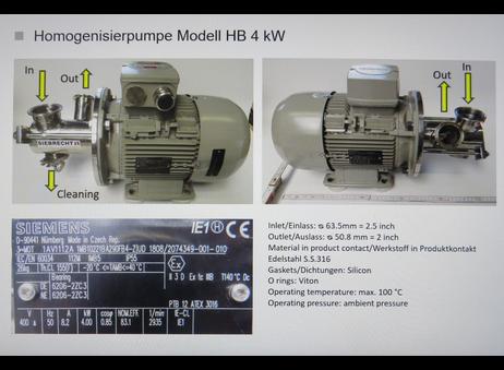 Polovna mašina za preradu hrane HoBe Homogenisier Technologie HoBe HB 4 kW  Nisko radno vreme