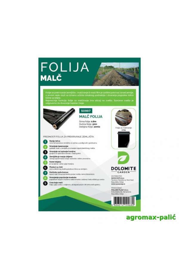 MALC FOLIJA 0,8X50m
Šifra: 459  JM: KOM