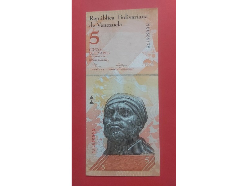 5 bolivares 2011 god Venecuela UNC