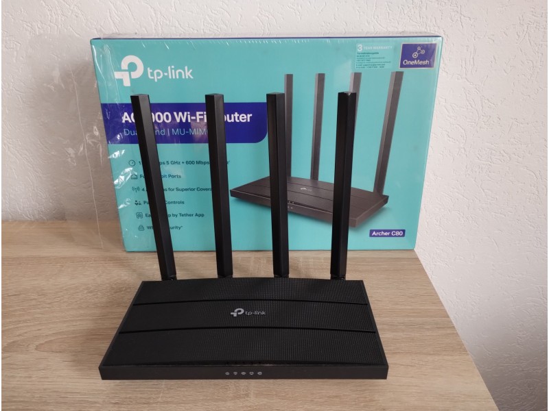 TP-Link Archer C80-AC1900 Dual-Band Wi-Fi Ruter