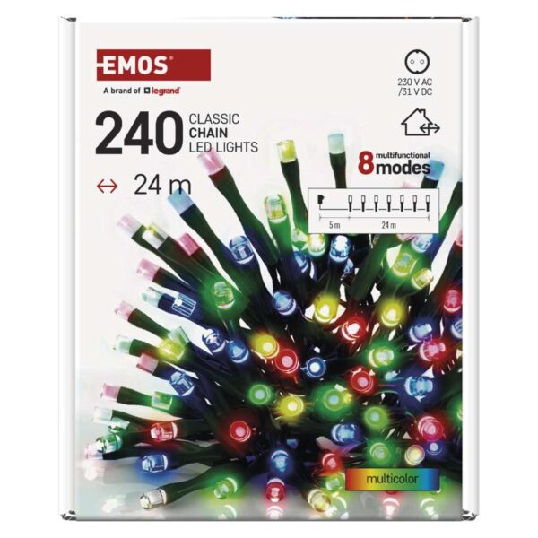 LED LANAC CLASSIC 240 LED 24M MULTICOLOR/MF