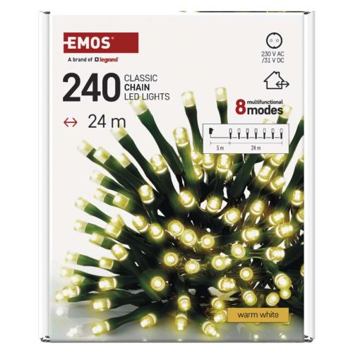 LED LANAC CLASSIC 240 LED 24M WW/MF