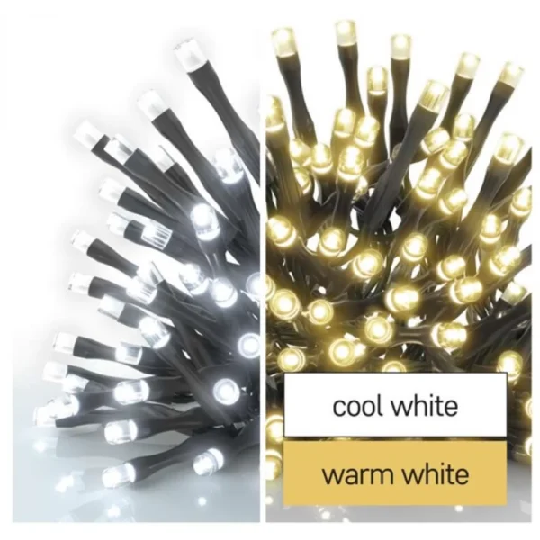 LED SVETLOSNI LANAC 2 UL 100 LED 10 M SPOLJAŠNJI I UNUTRAŠNJI CW/WW MF PROGRAMI